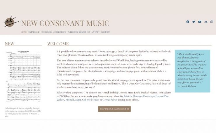 New Consonant Music label launches its new website | AEC